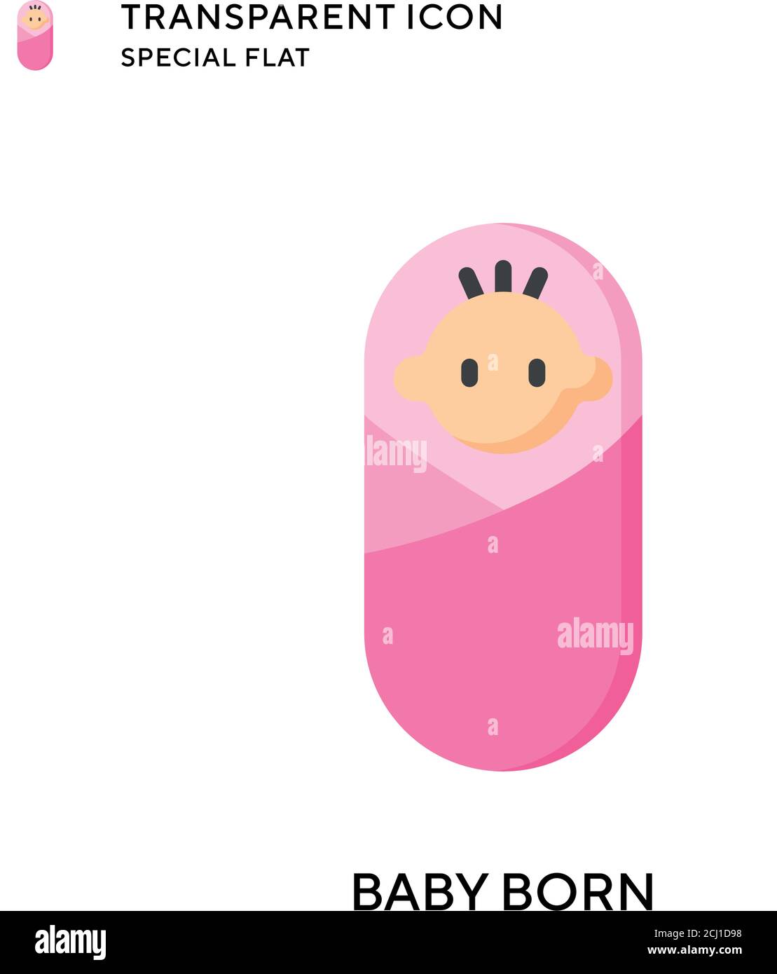 Sleeping new born baby boy hospital Stock Vector Images - Alamy