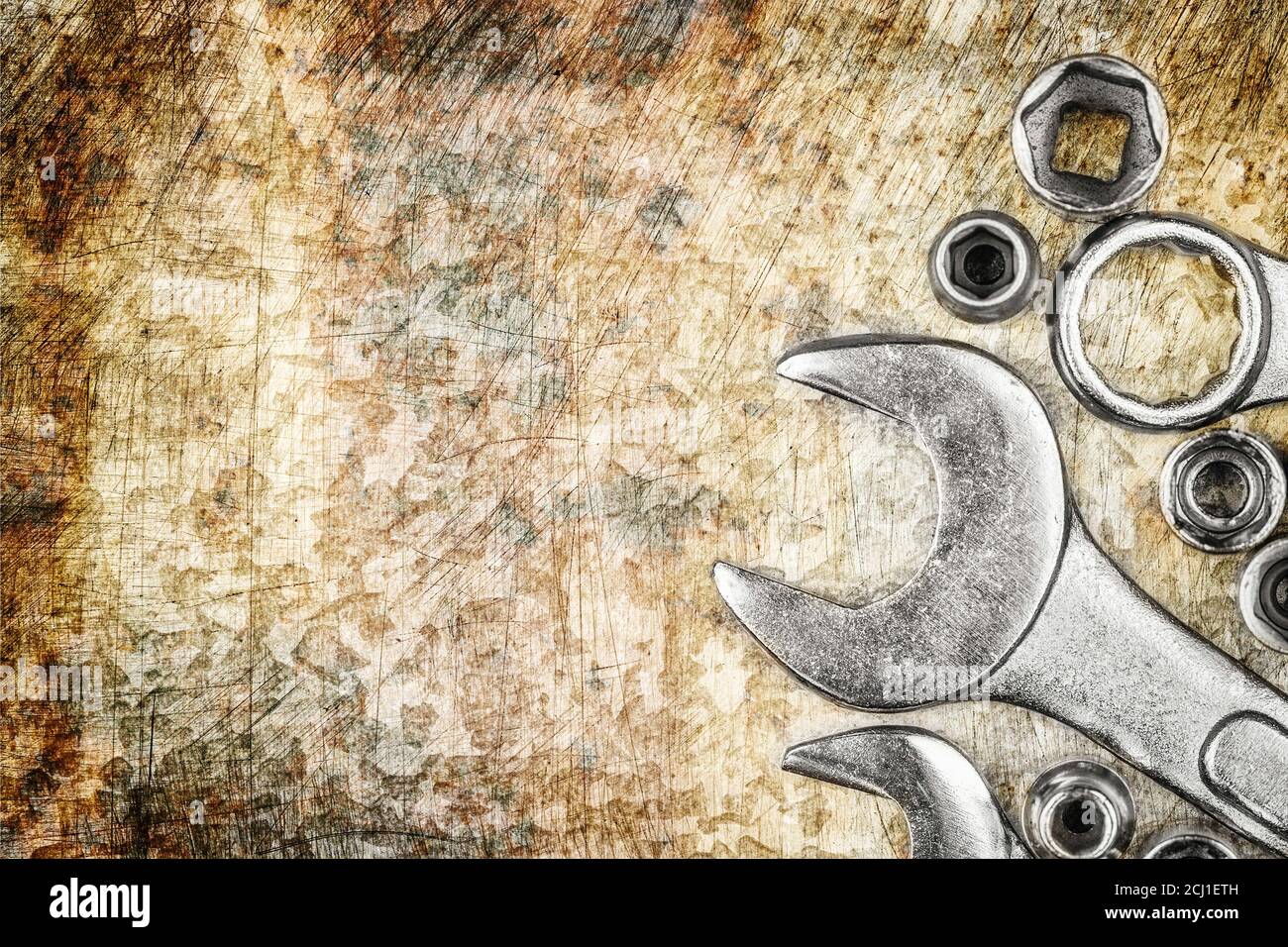 Set of manual tools - Mechanic, Engineering, Maintenance Stock Photo ...