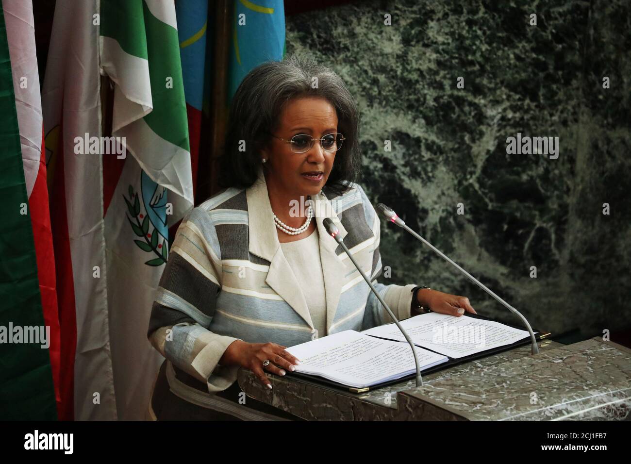 Ethiopian president sahle work zewde hi-res stock photography and ...