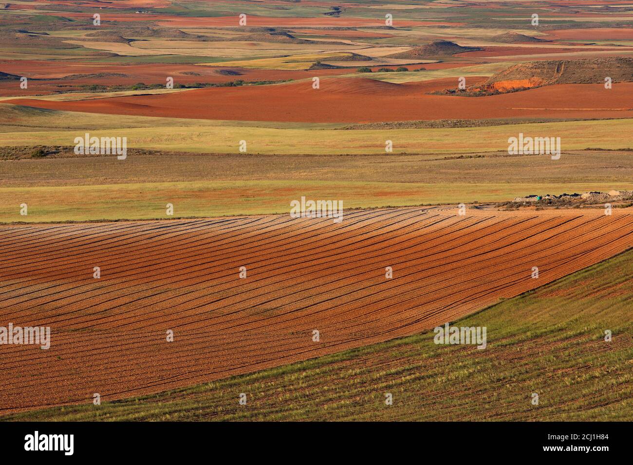 Steppes of Belchite, Spain, Aragon, El Planeron, Belchite Stock Photo ...