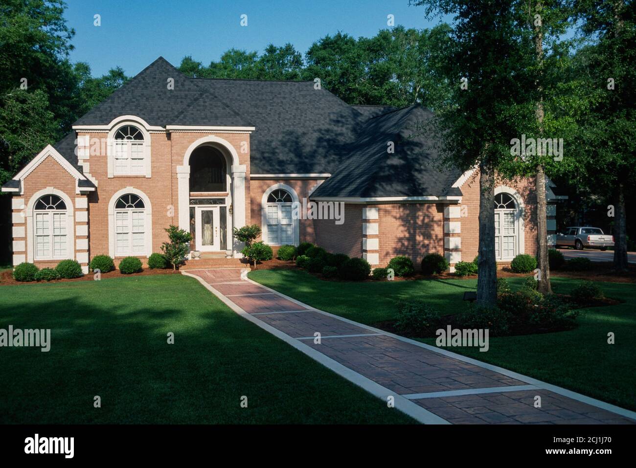 Luxury brick home in Alabama, USA Stock Photo - Alamy