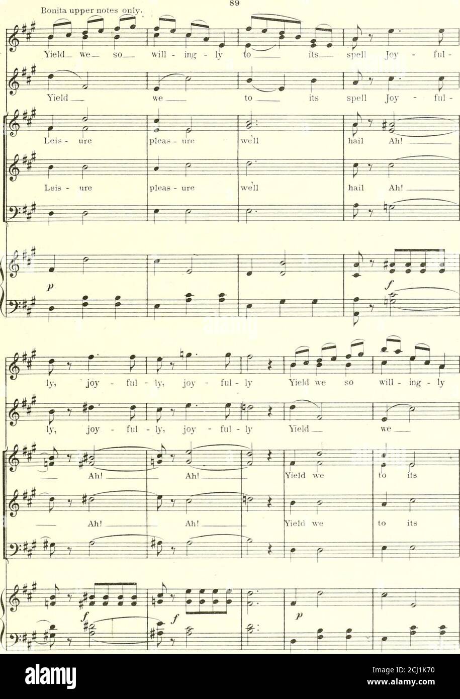 . The Yankee consul : a musical comedy / [printed music] . Bonita upper ...