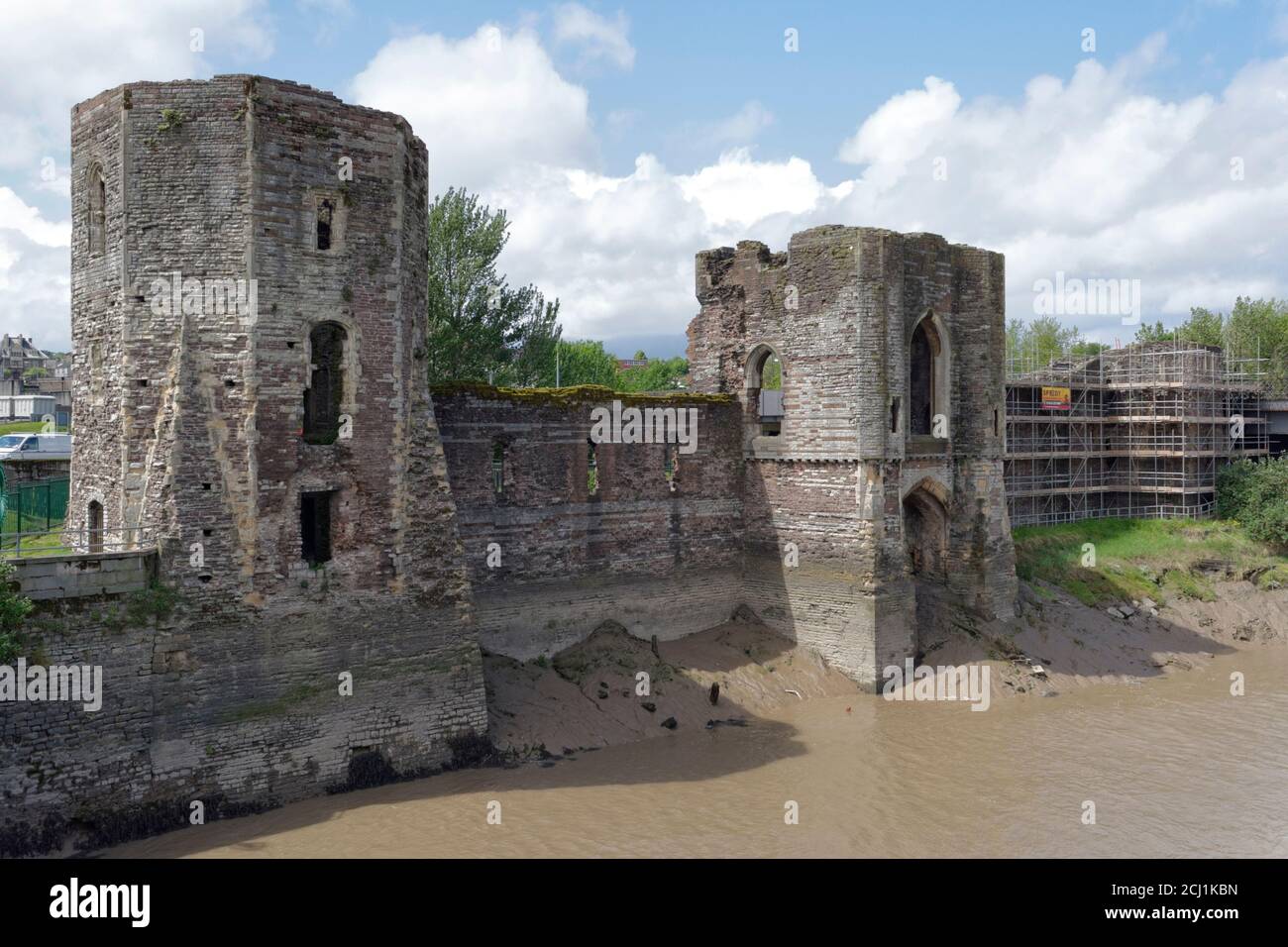 Medieval building ruin of Newport castle, Wales UK Stock Photo - Alamy