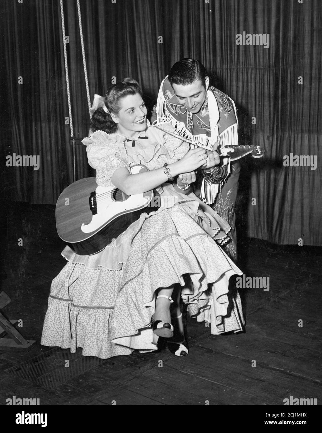 Martha Carson with Faron Young at the Auditorium North Hall Memphis TN ...