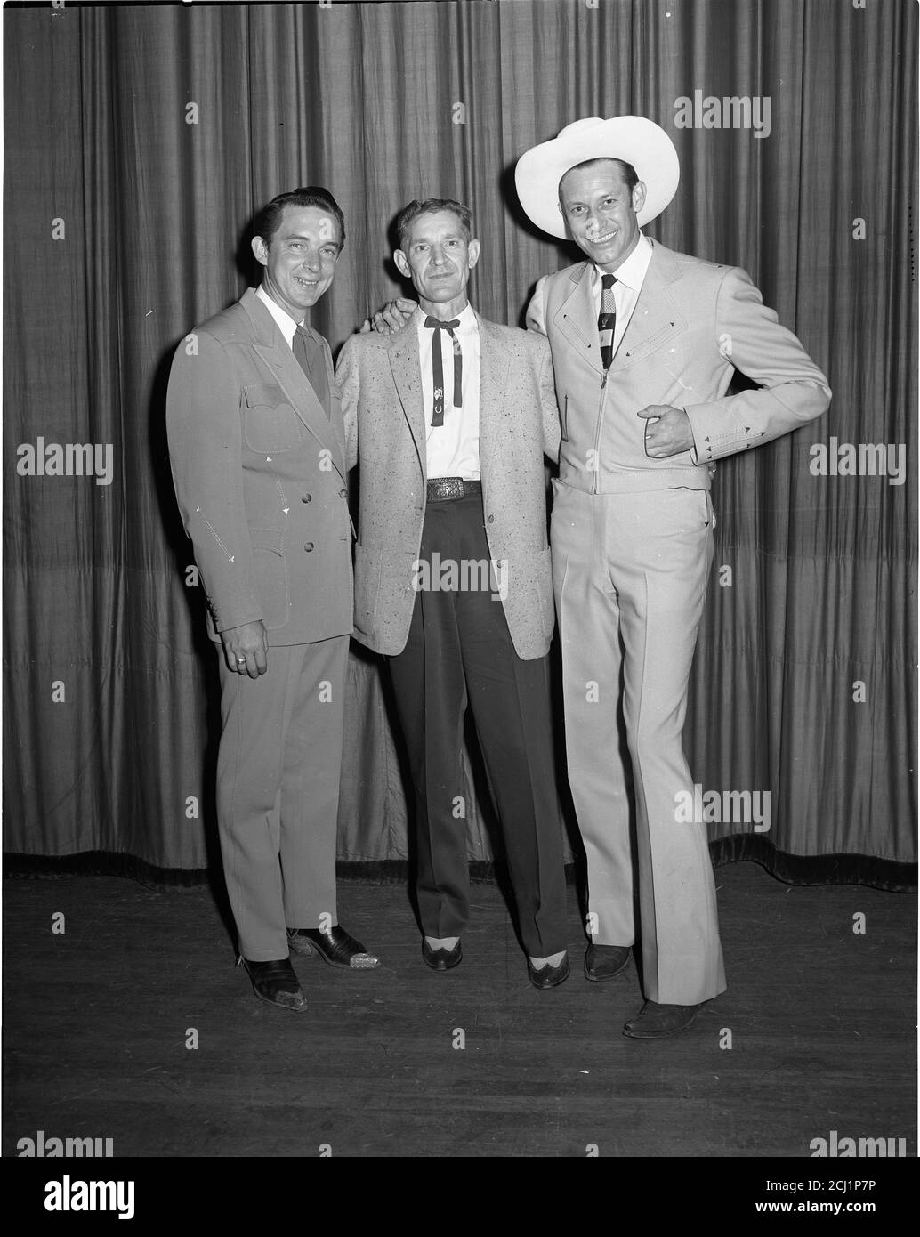 Faron Young (left) with Hawkshaw Hawkins (right) at the Auditorium ...