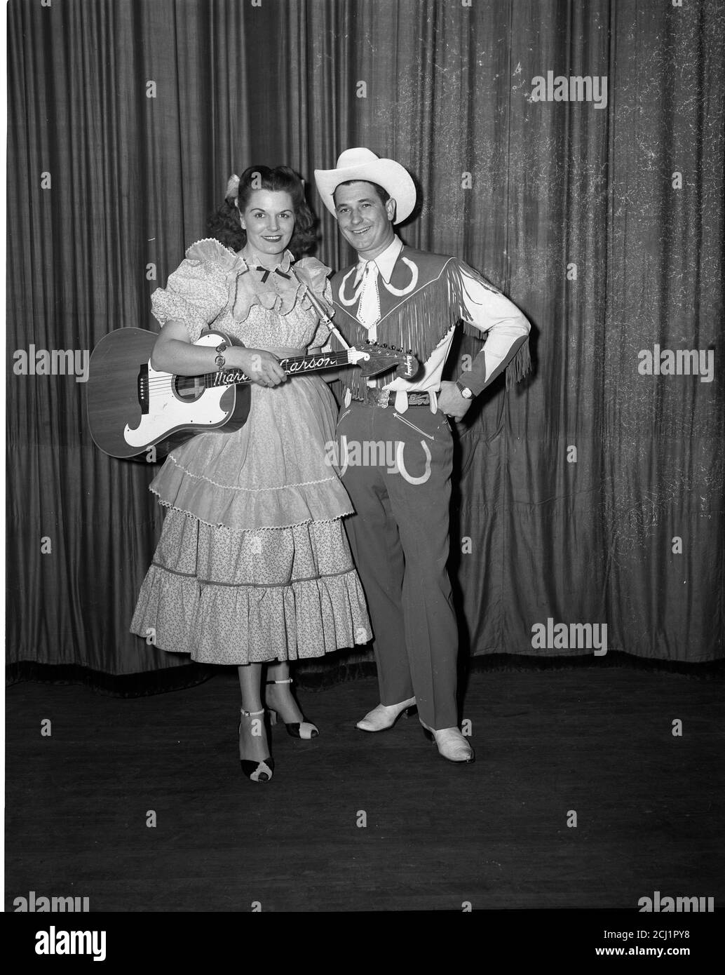 Martha Carson, Texas Bill Strength at the Auditorium North Hall Memphis ...