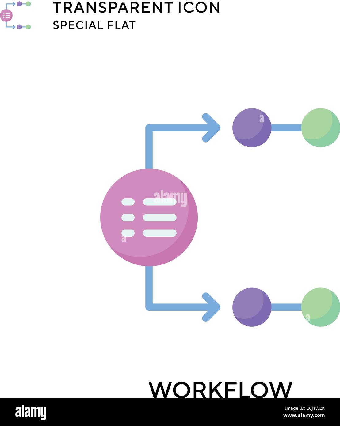 Workflow vector icon. Flat style illustration. EPS 10 vector Stock ...