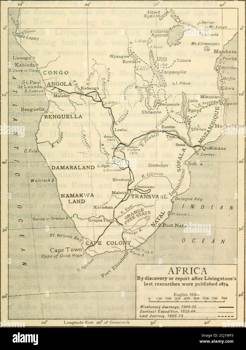 Orange River Map Africa