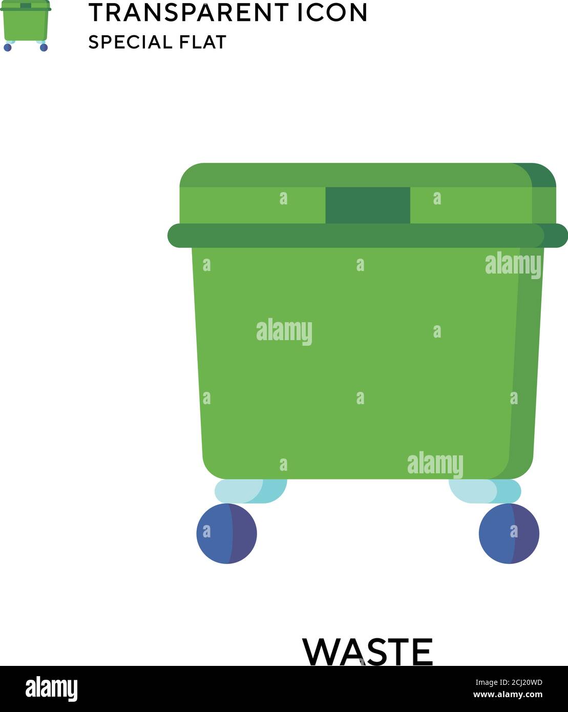 Waste vector icon. Flat style illustration. EPS 10 vector Stock Vector ...