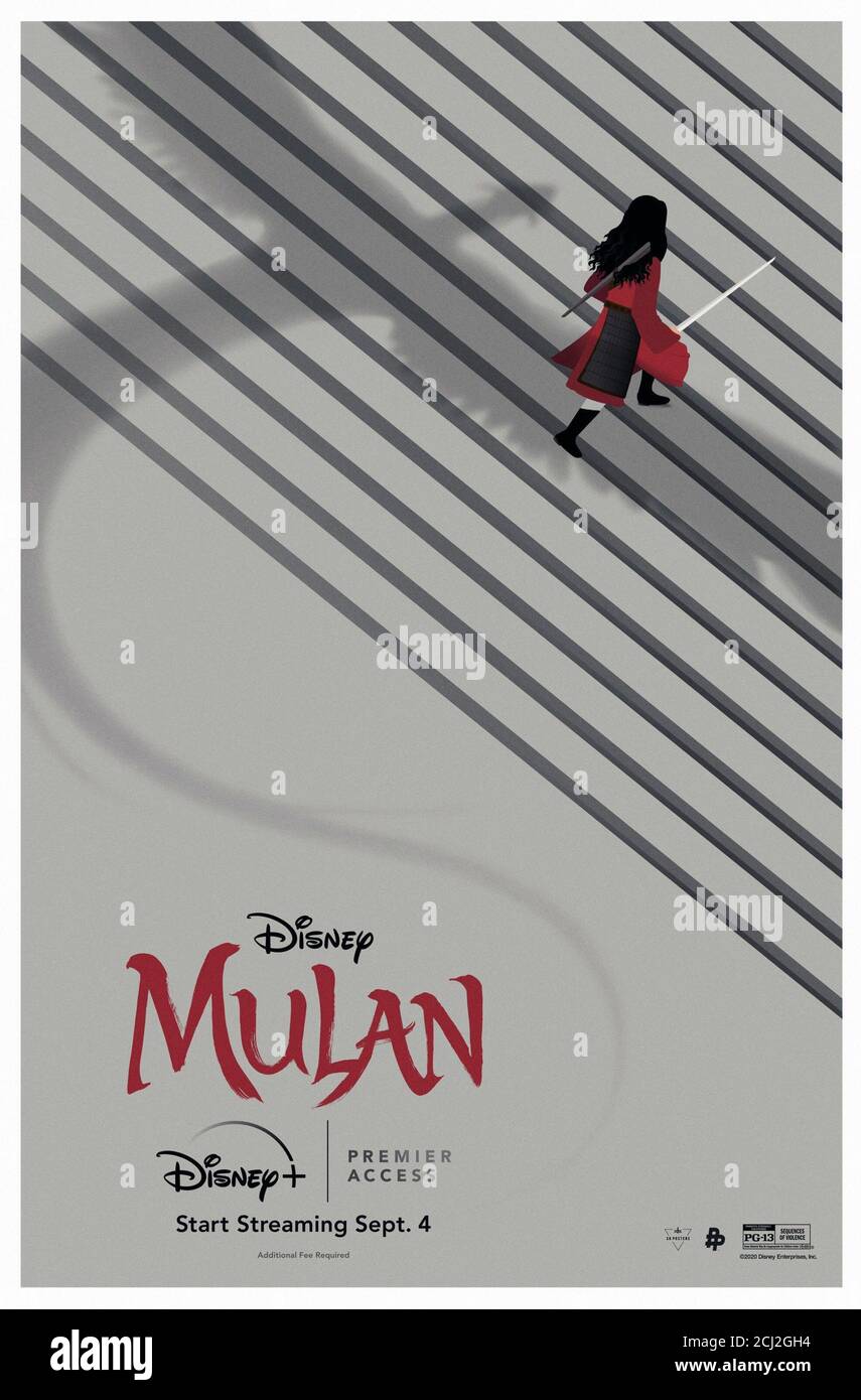 MULAN, US poster, LIU Yifei as Mulan, 2020. © Disney+ / Courtesy ...
