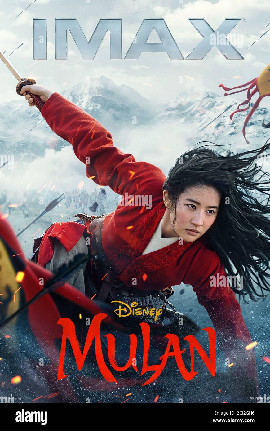 MULAN, IMAX poster, LIU Yifei as Mulan, 2020. © Disney+ / Courtesy ...
