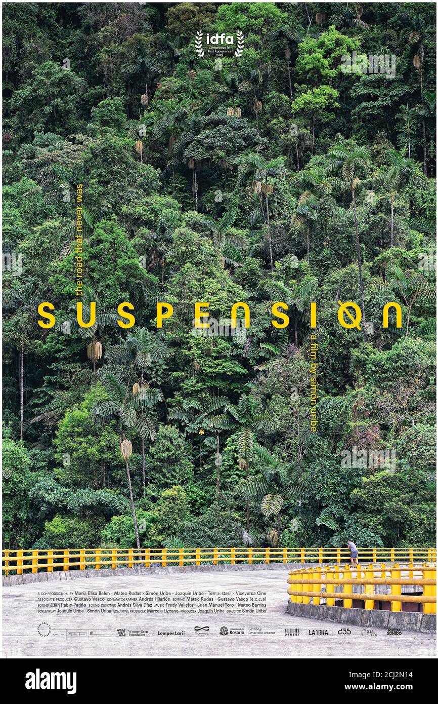 SUSPENSION, poster, the bridge to nowhere in the jungle between the ...