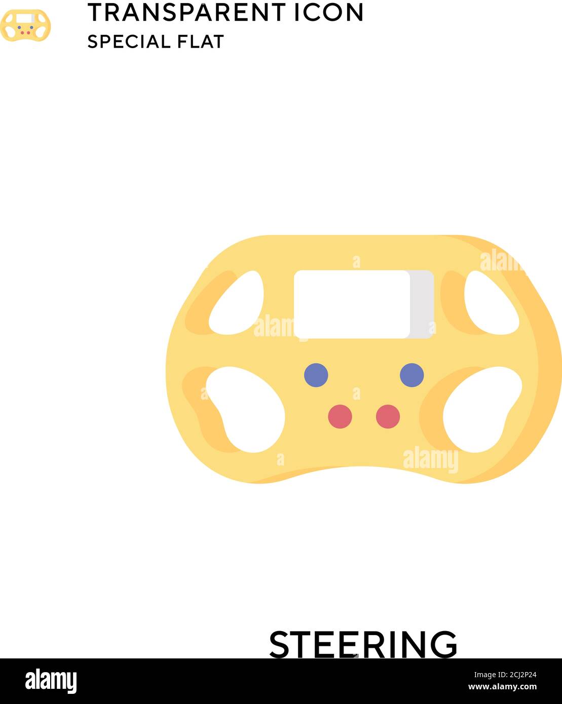 Steering vector icon. Flat style illustration. EPS 10 vector Stock ...