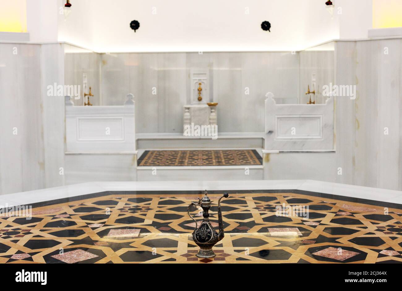 Inside of the Ayasofya Hurrem Sultan Bath (Hamam) in Sultanahmet ...