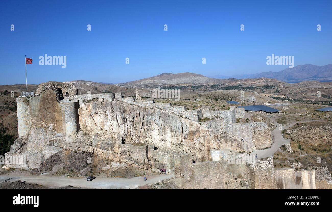 Harput Castle in Elazig, Turkey. Harput Castle is located at the ...