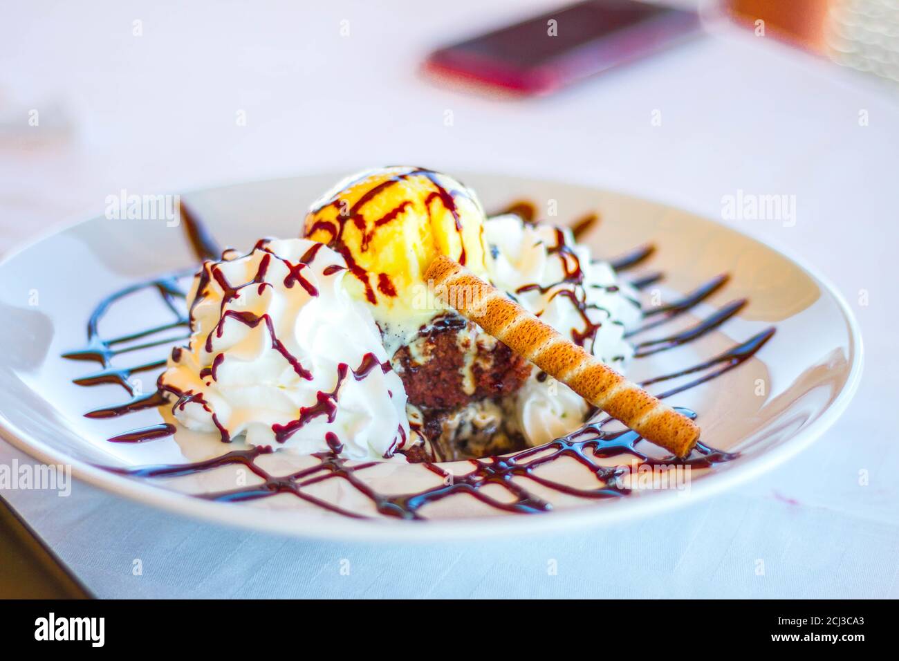 Closeup shot of sweet and tasty ice cream Stock Photo - Alamy