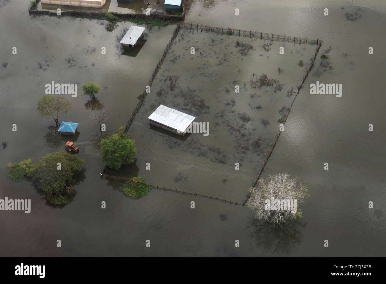 Aerial view flood africa south hi-res stock photography and images - Alamy