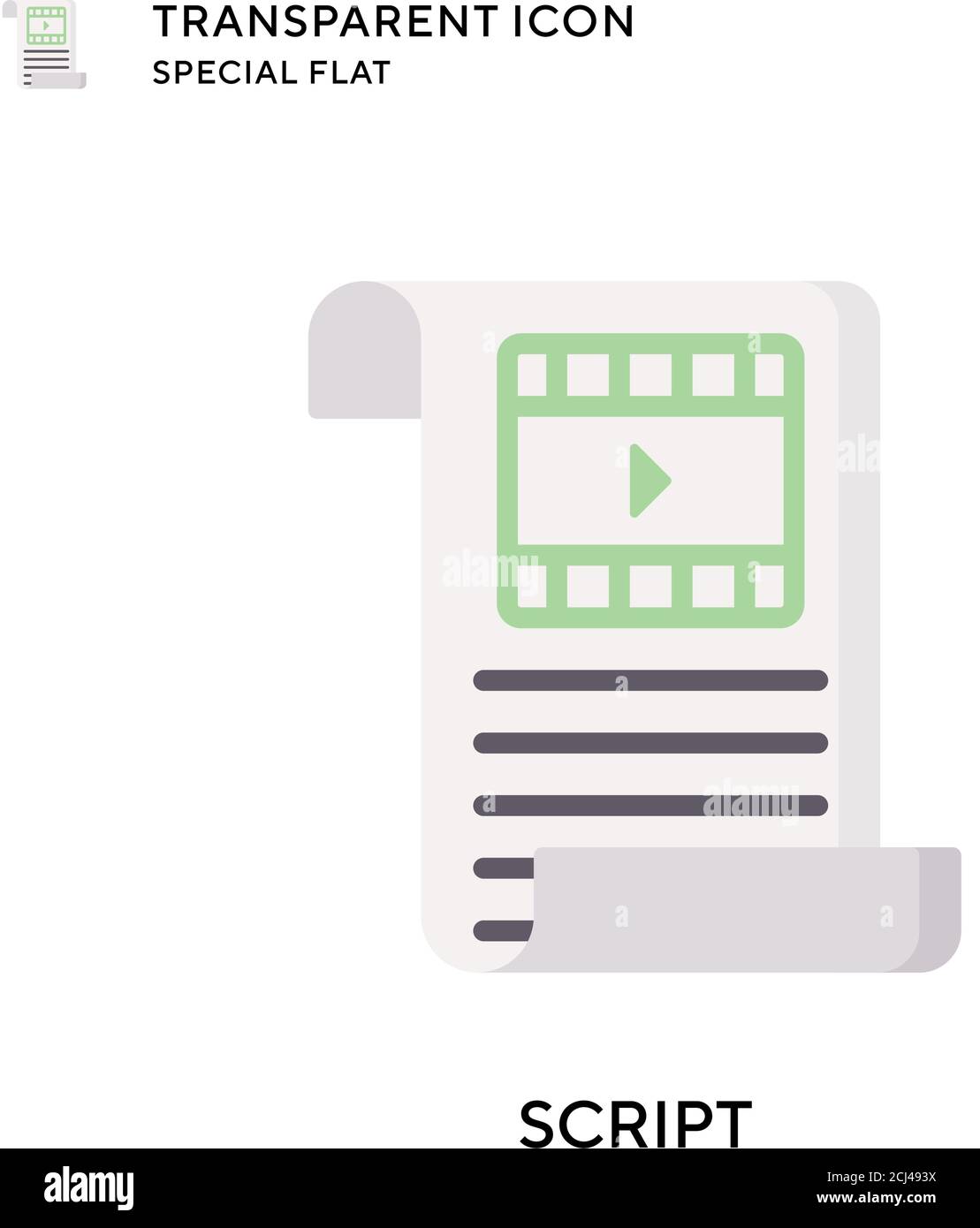 Script vector icon. Flat style illustration. EPS 10 vector Stock Vector ...