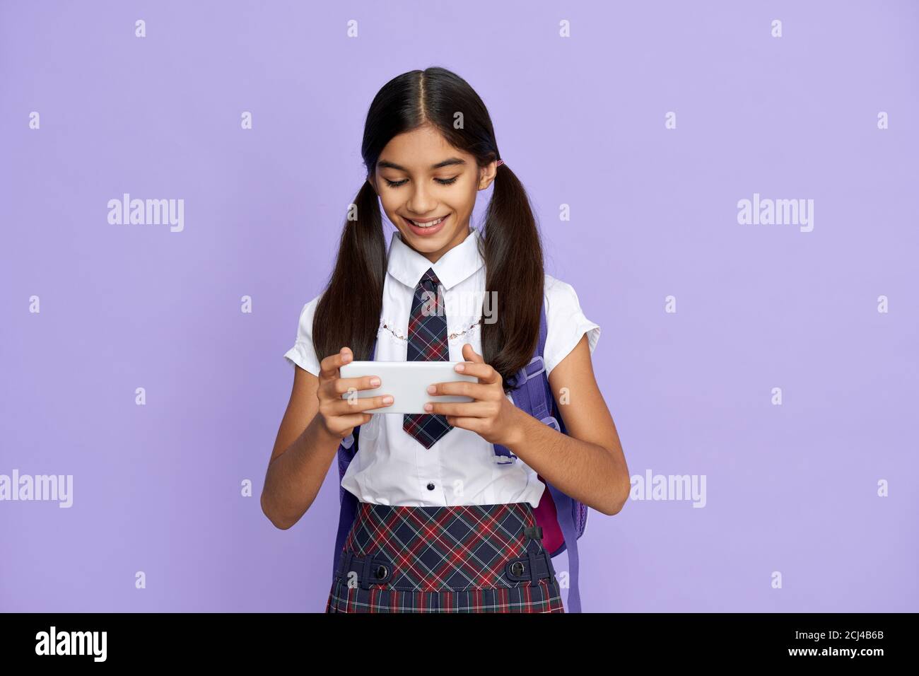 Indian child school student phone hi-res stock photography and images ...