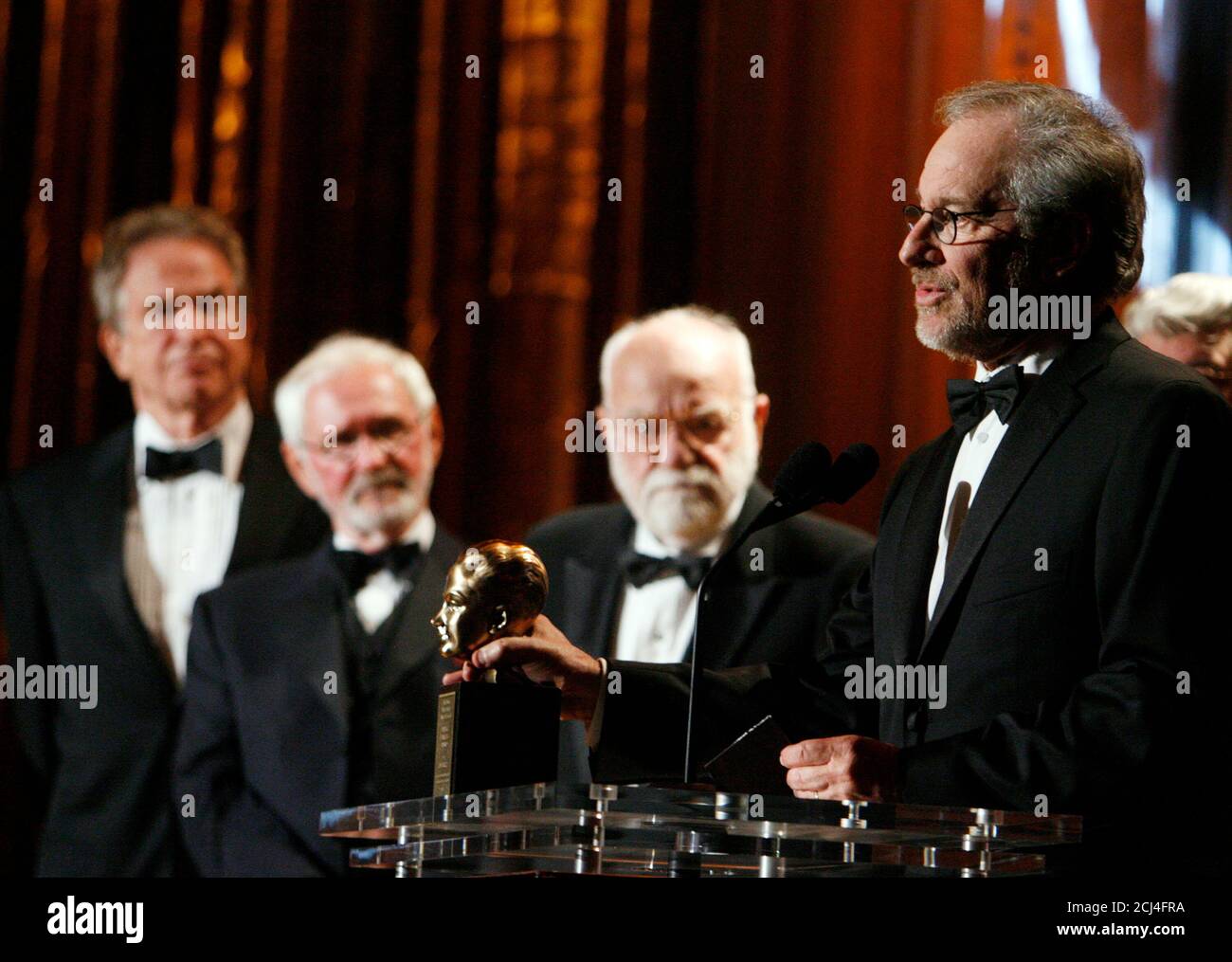 Actor warren beatty with his irving g thalberg award hi-res stock ...