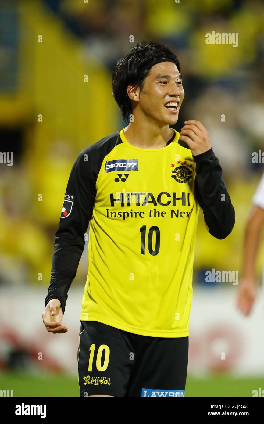 Ataru Esaka of Kashiwa Reysol celebrates after scoring his team's ...