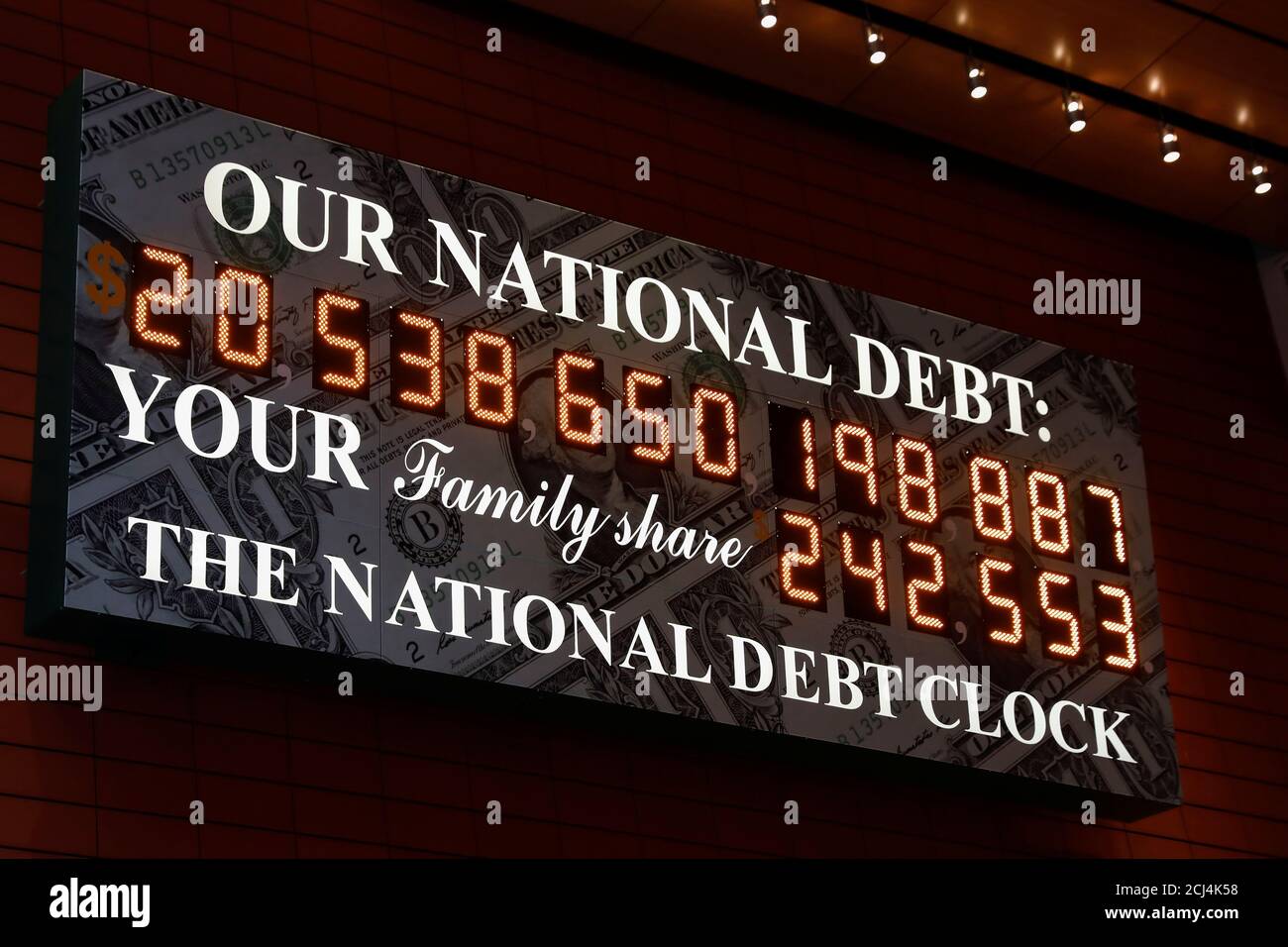 U s national debt clock hi-res stock photography and images - Alamy
