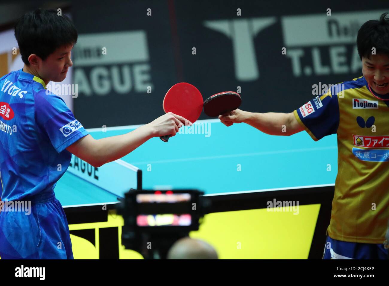 Tokyo, Japan. 14th Sep, 2020. (L-R) Tomokazu Harimoto, Takuya Jin Table ...