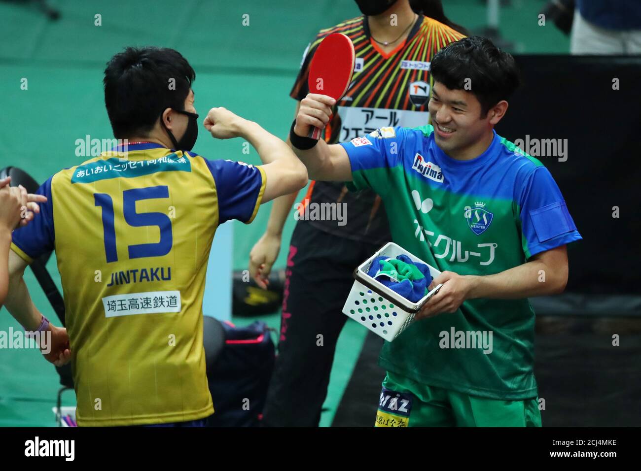 Tokyo, Japan. 14th Sep, 2020. (L-R) Takuya Jin, Mizuki Oikawa Table Tennis : T League Japan All ...