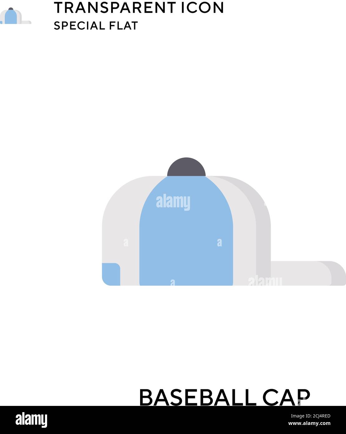 Baseball cap vector icon. Flat style illustration. EPS 10 vector Stock ...