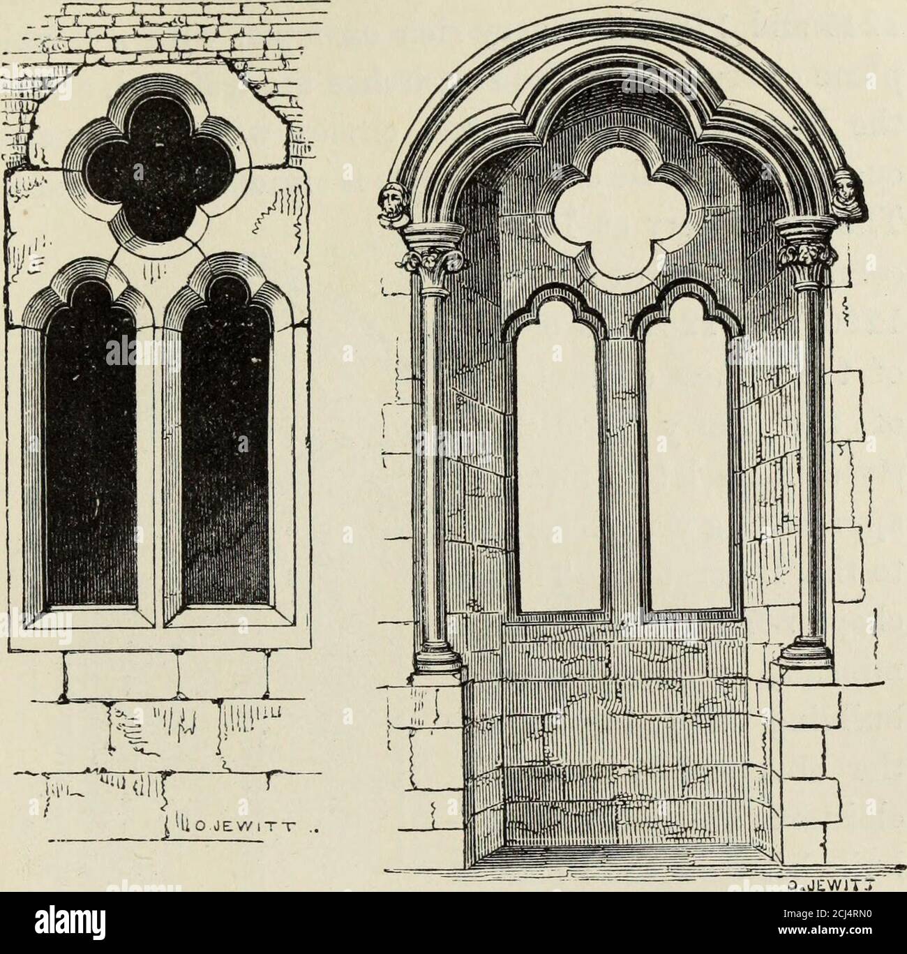 Gothic quatrefoil windows hi-res stock photography and images - Alamy