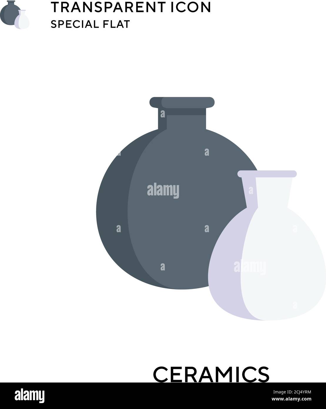 Ceramics vector icon. Flat style illustration. EPS 10 vector Stock ...