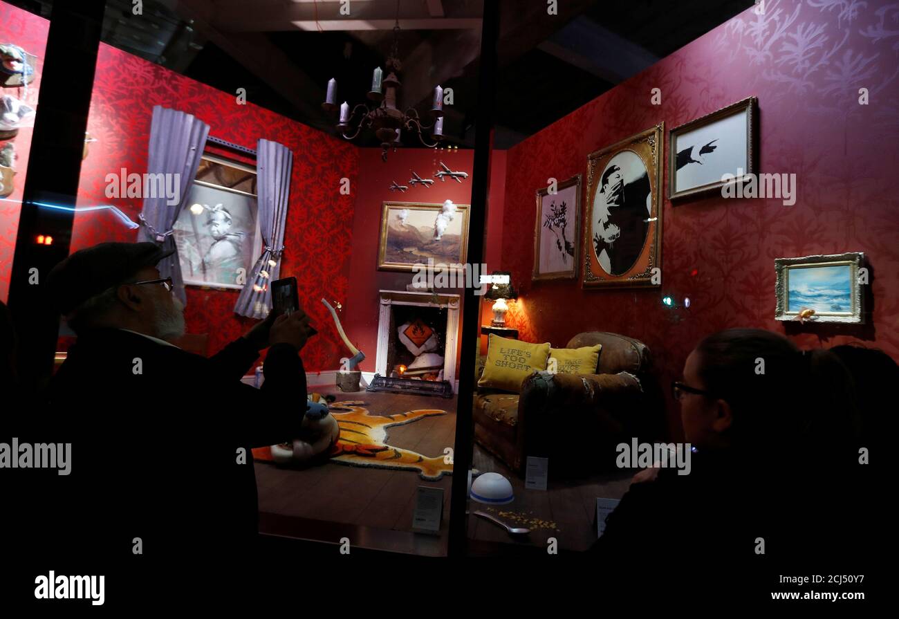 Banksy installation hi-res stock photography and images - Alamy