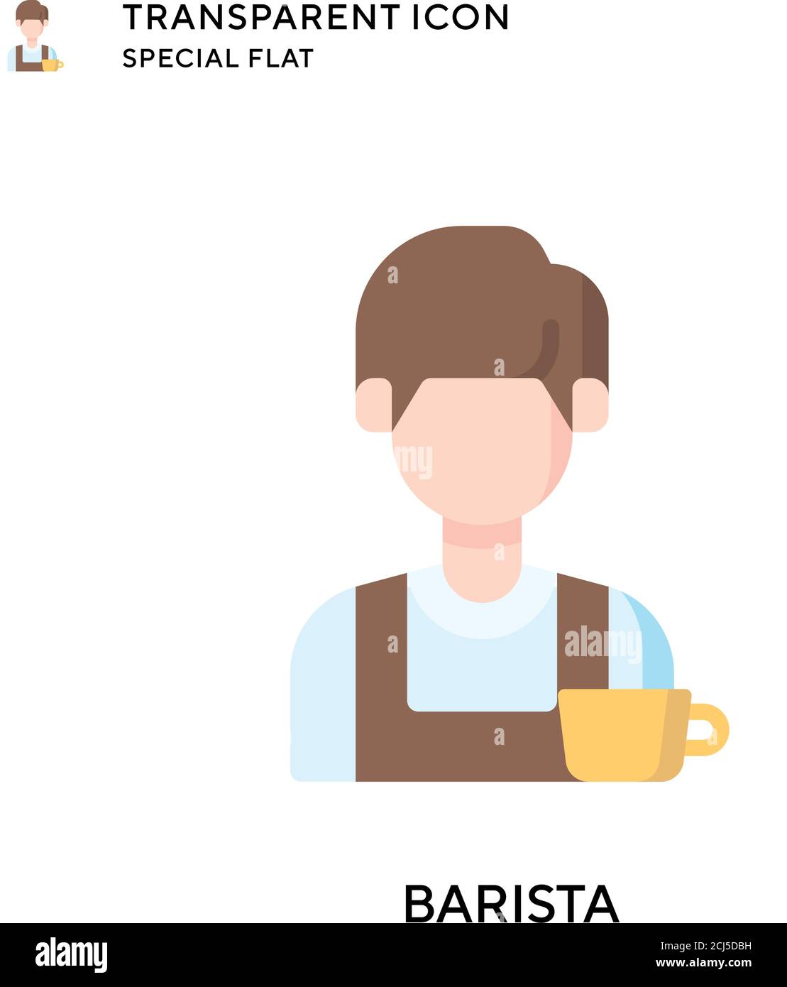 Male barista working making Cut Out Stock Images & Pictures - Alamy