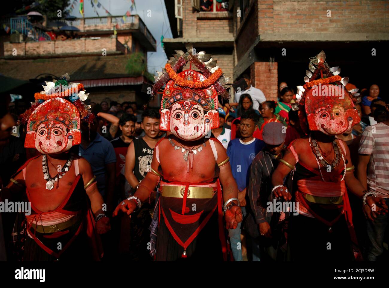 Nil barahi mask dance festival hi-res stock photography and images - Alamy