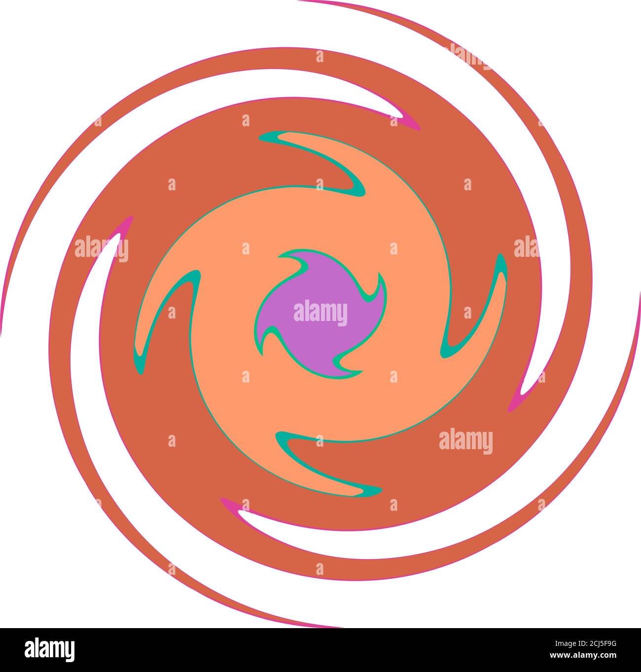 Abstract concentric, radial, concentric spiral, swirl, twirl and vortex ...