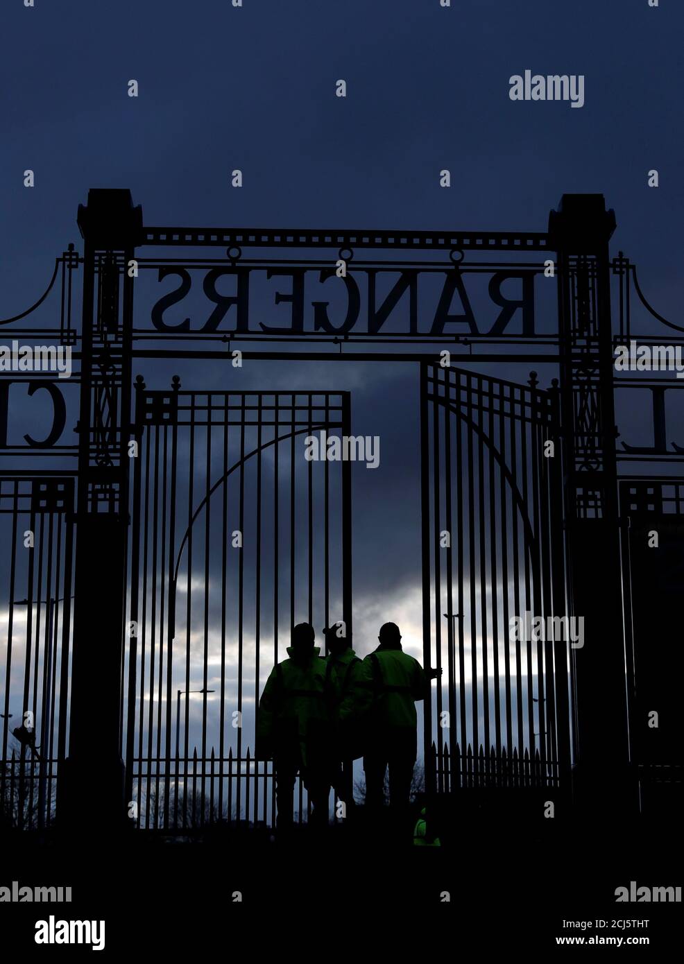 General view of the gates at ibrox stadium hi-res stock photography and ...