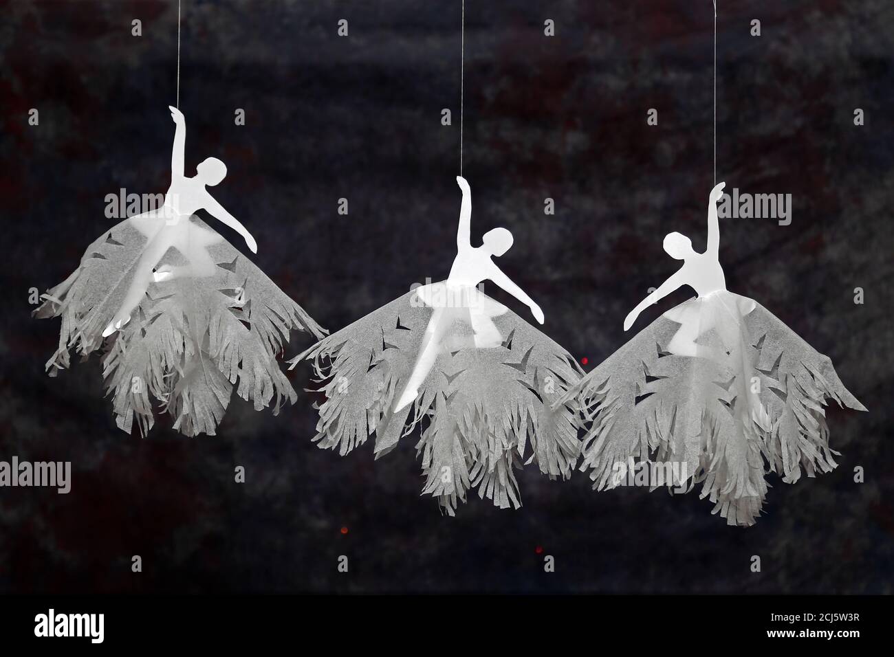 Beautifully decorated ballerinas made out of paper Stock Photo - Alamy