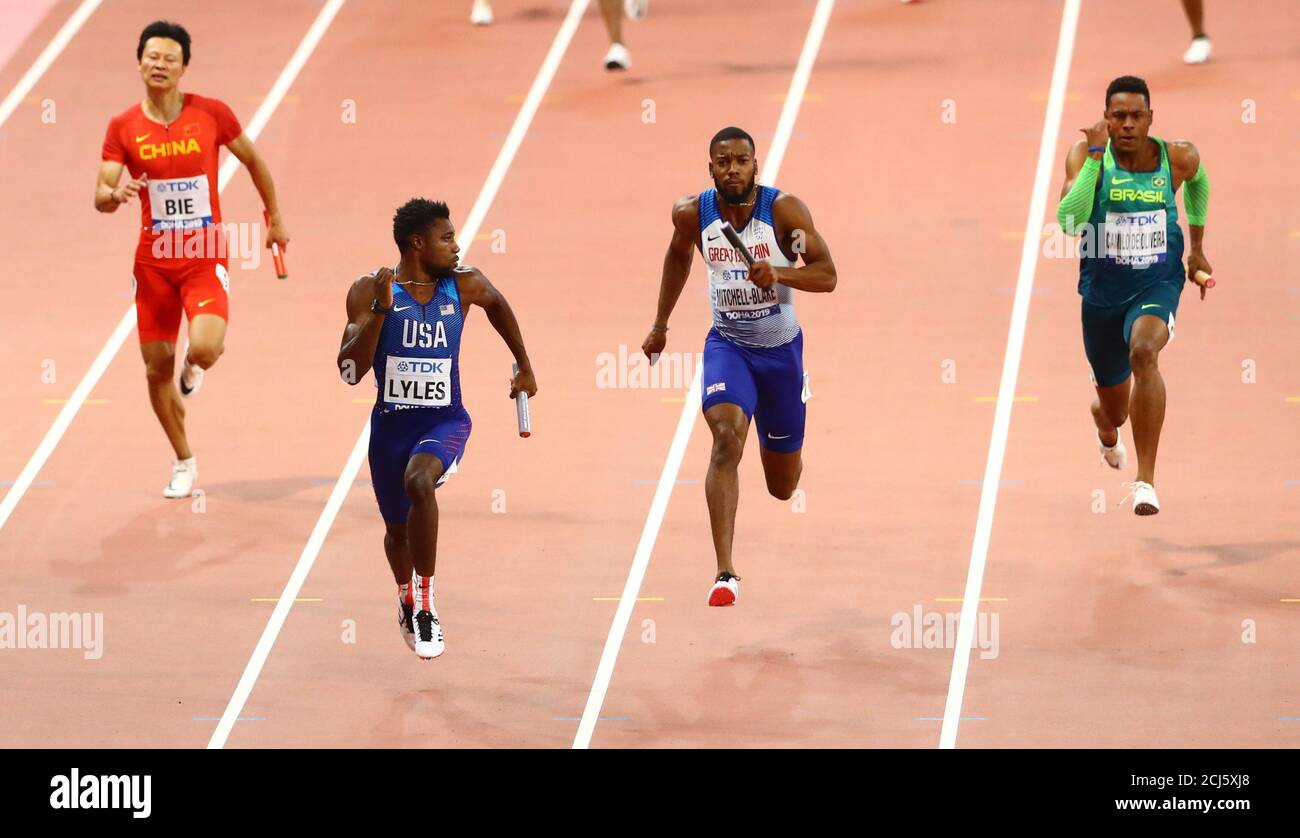 Mens 4x100 Metres Relay Final High Resolution Stock Photography and ...