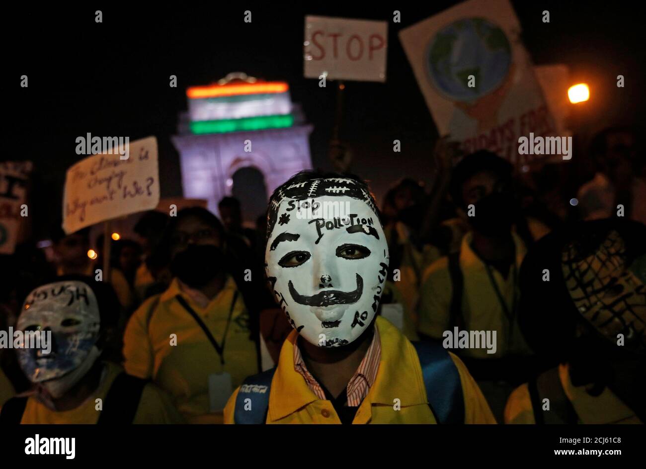 Air pollution protest india hi-res stock photography and images - Alamy
