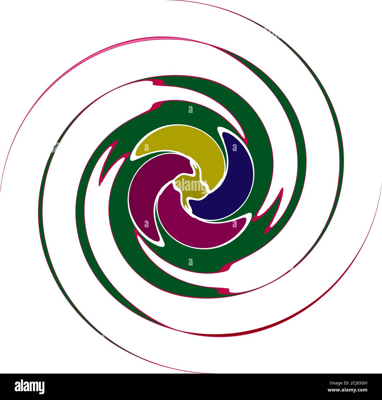 Abstract concentric, radial, concentric spiral, swirl, twirl and vortex ...