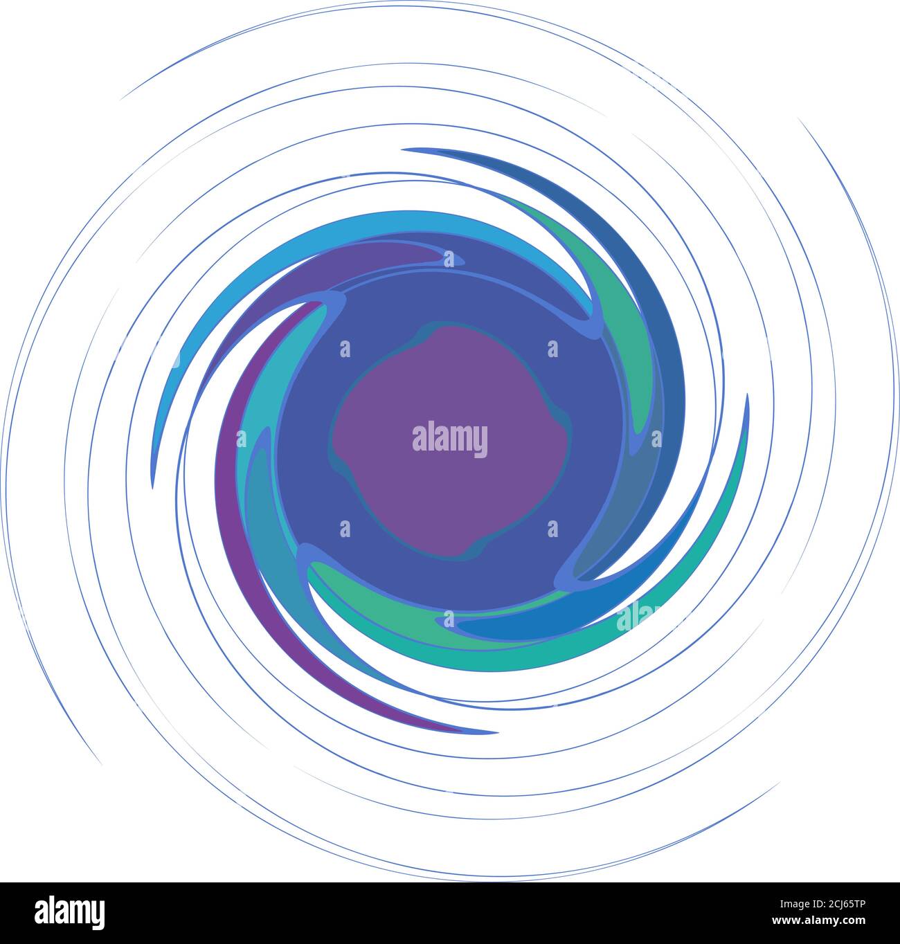 Abstract concentric, radial, concentric spiral, swirl, twirl and vortex ...