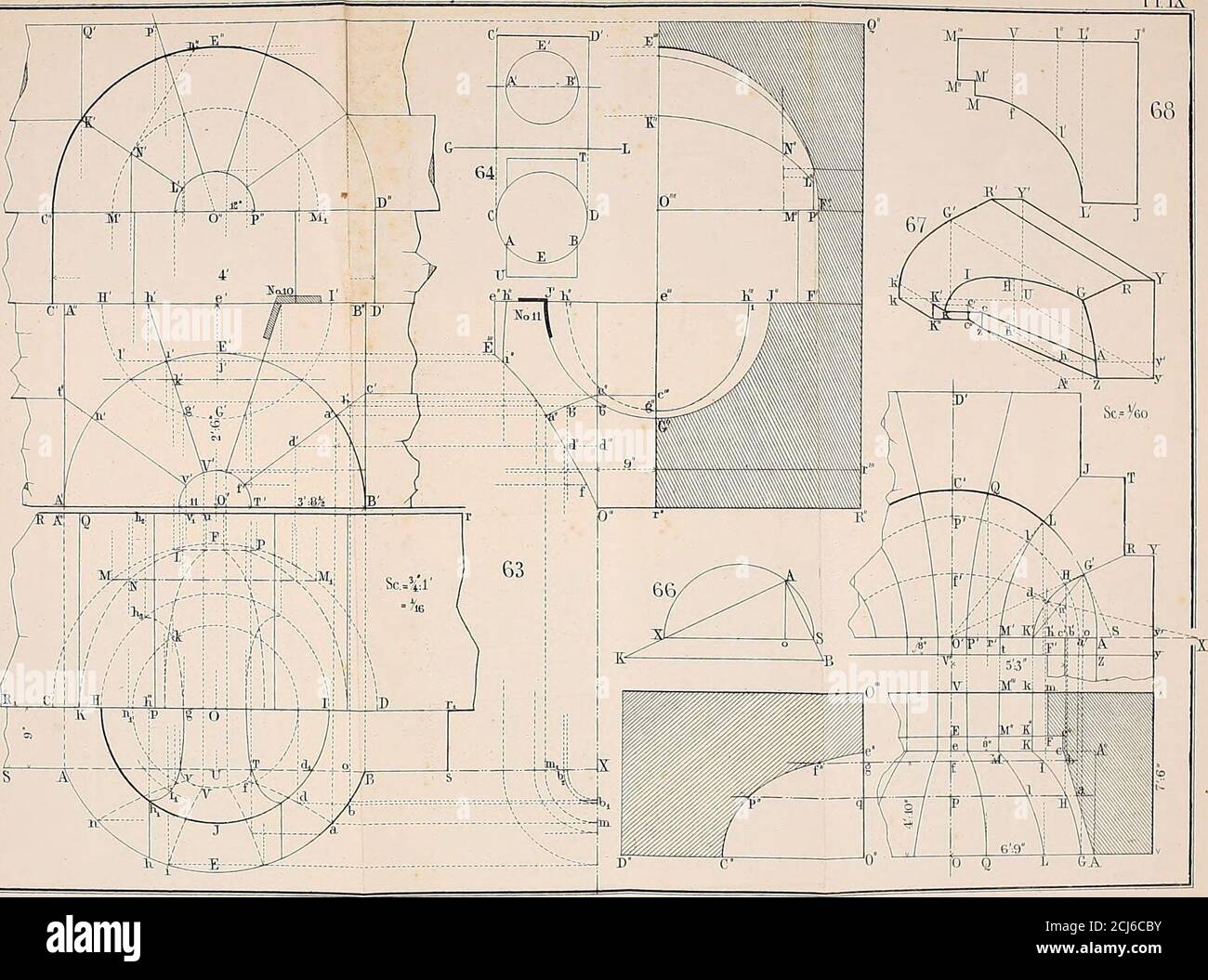 . Stereotomy : Problems in stone cutting. In four classes. I. Plane ...