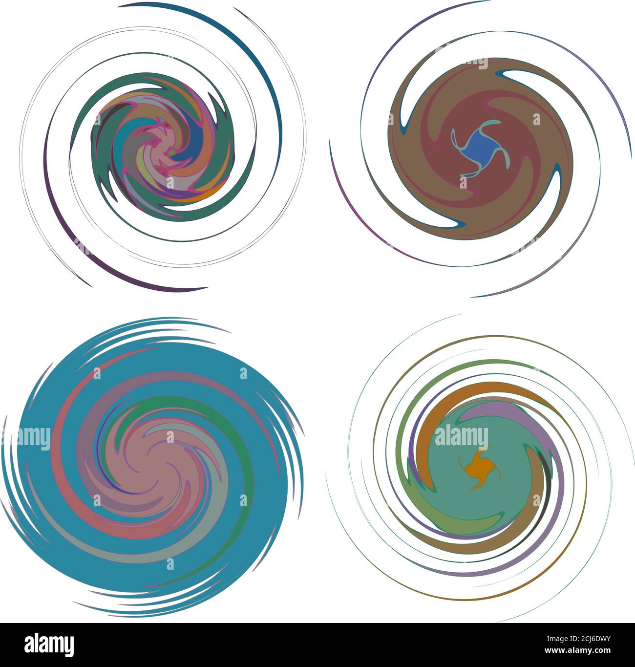 Abstract concentric, radial, concentric spiral, swirl, twirl and vortex ...