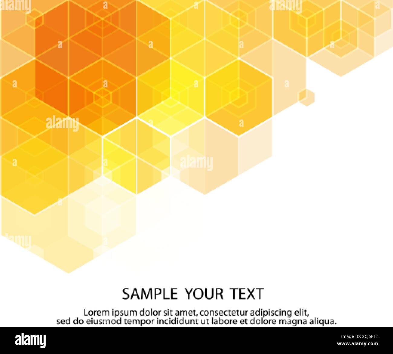 Hex texture. Yellowe hexagon pattern, abstract chemistry and biotech ...