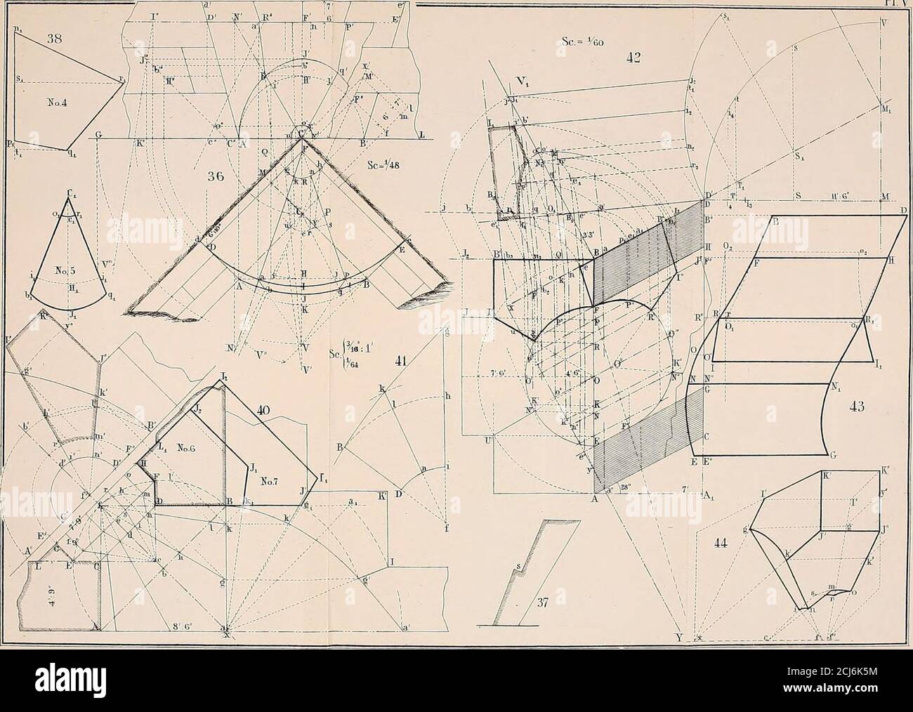 . Stereotomy : Problems in stone cutting. In four classes. I. Plane ...