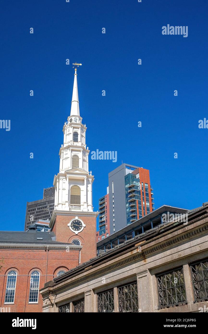 Bell tower building at downtown in Boston Massachusetts Stock Photo - Alamy