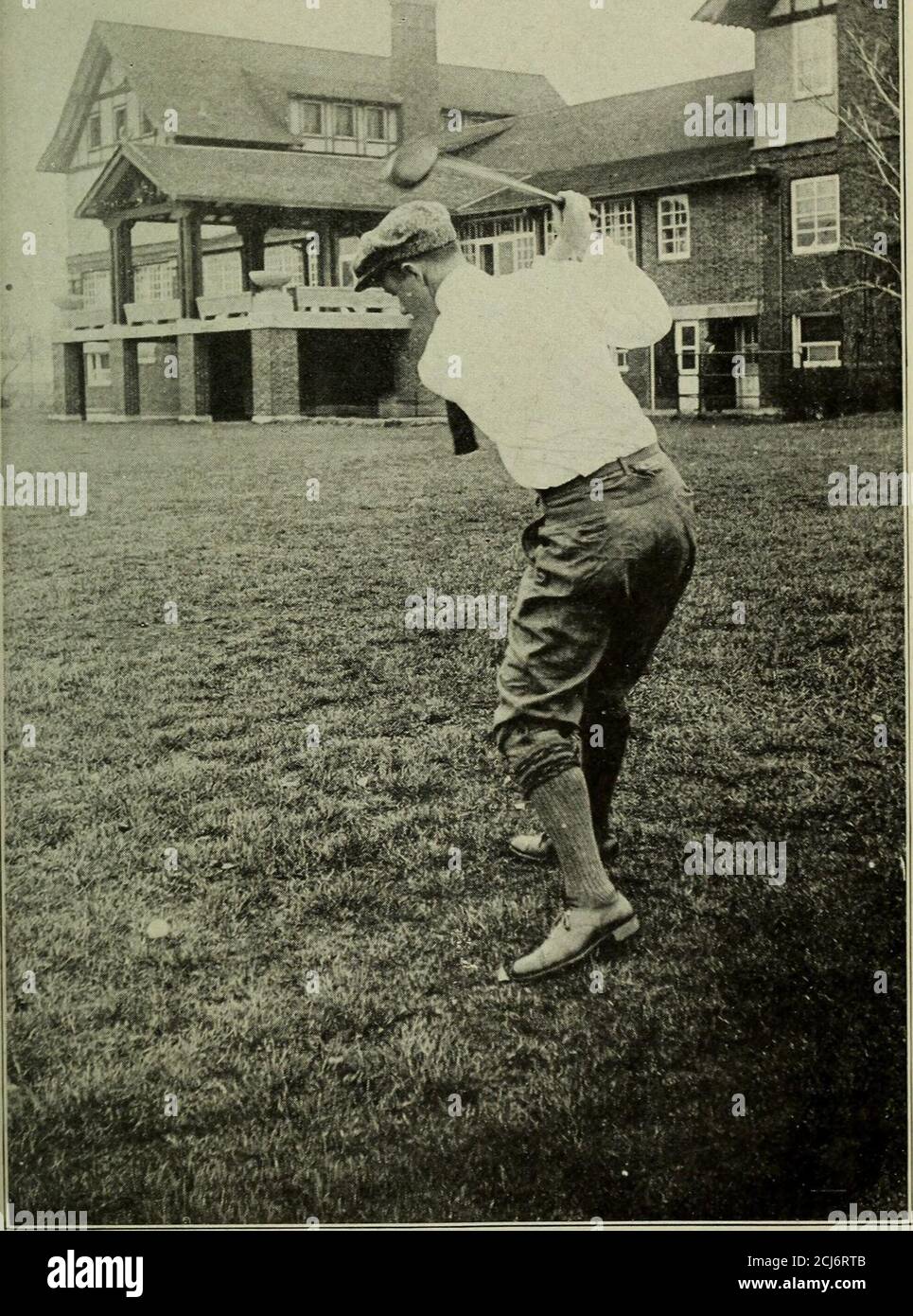 . Chick Evans' golf book . s J**. The little flick at the top of the ...
