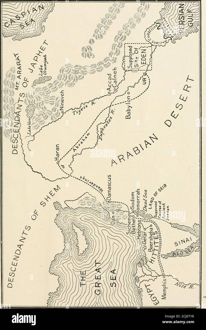 Map of garden of eden hi-res stock photography and images - Alamy