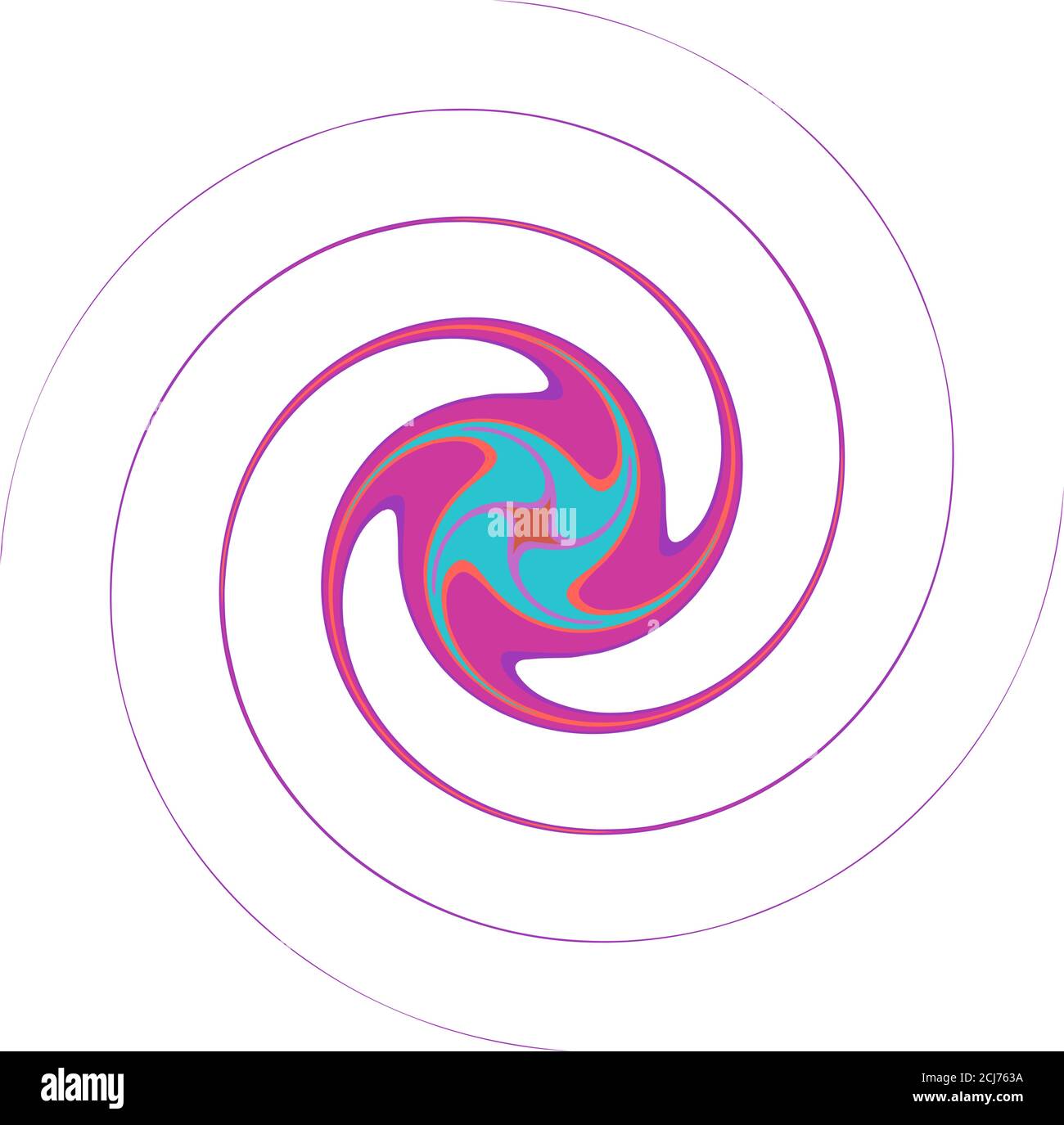 Abstract concentric, radial, concentric spiral, swirl, twirl and vortex ...
