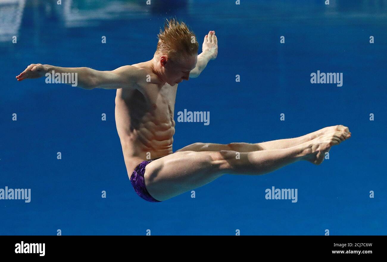 Mens 1m springboard final optus aquatic centre hi-res stock photography ...